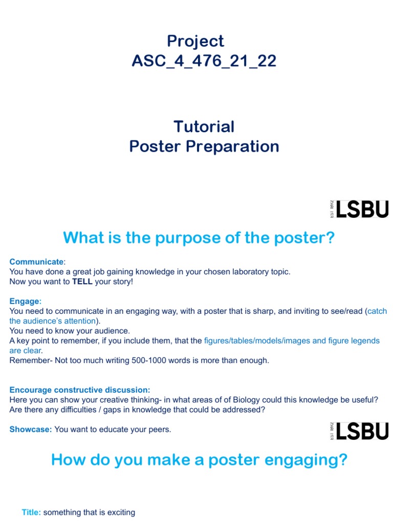 Engaging Scientific Poster Guide | PDF