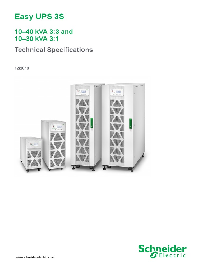 UPS Easy 3s Tehnical Spec | Download Free PDF | Power Inverter | Power ...