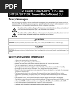 APC SRT3000 Installation Guide | PDF | Mains Electricity | Icon (Computing)