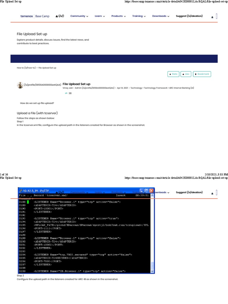 File Upload Set Up | PDF | Computer Science | Computing