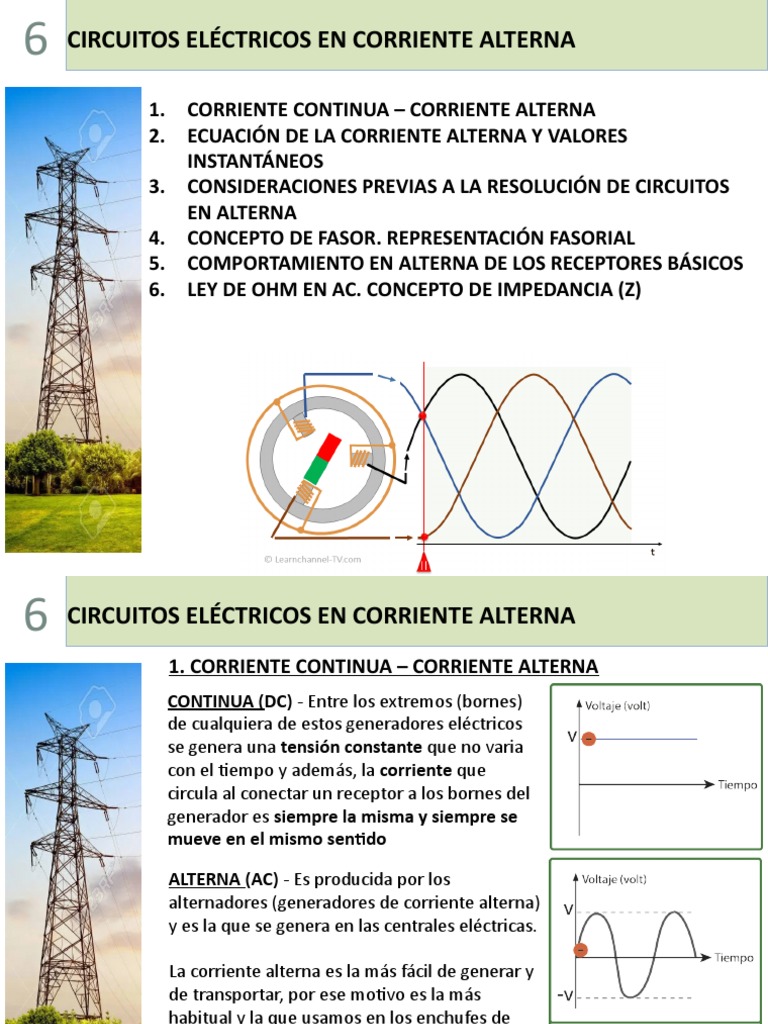 Circuitos Eléctricos en Corriente Alterna | PDF | Corriente eléctrica ...