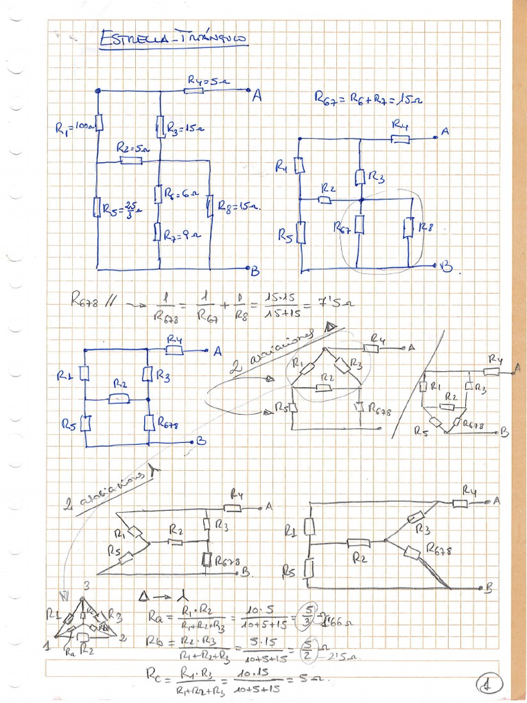 Ejercicios Estrella Triangulo | PDF