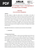 The Jaguar Poem by Ted Hughes | PDF | Poetry