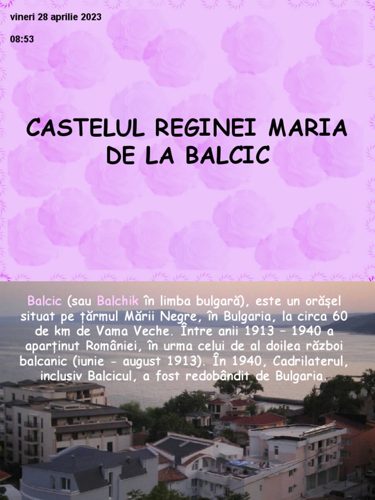 Castelul de La Balcic Al Reginei Maria | PDF