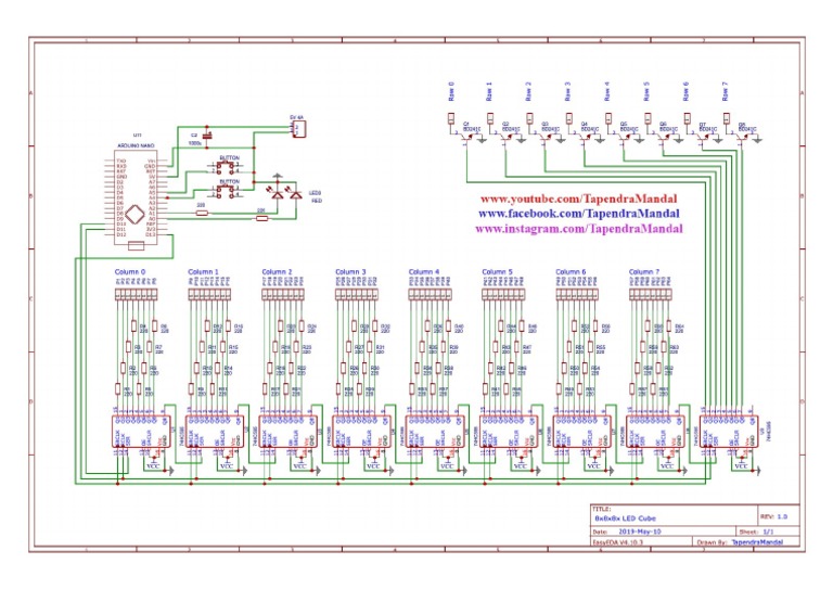 8x8x8 Cube Circuit Layout | PDF