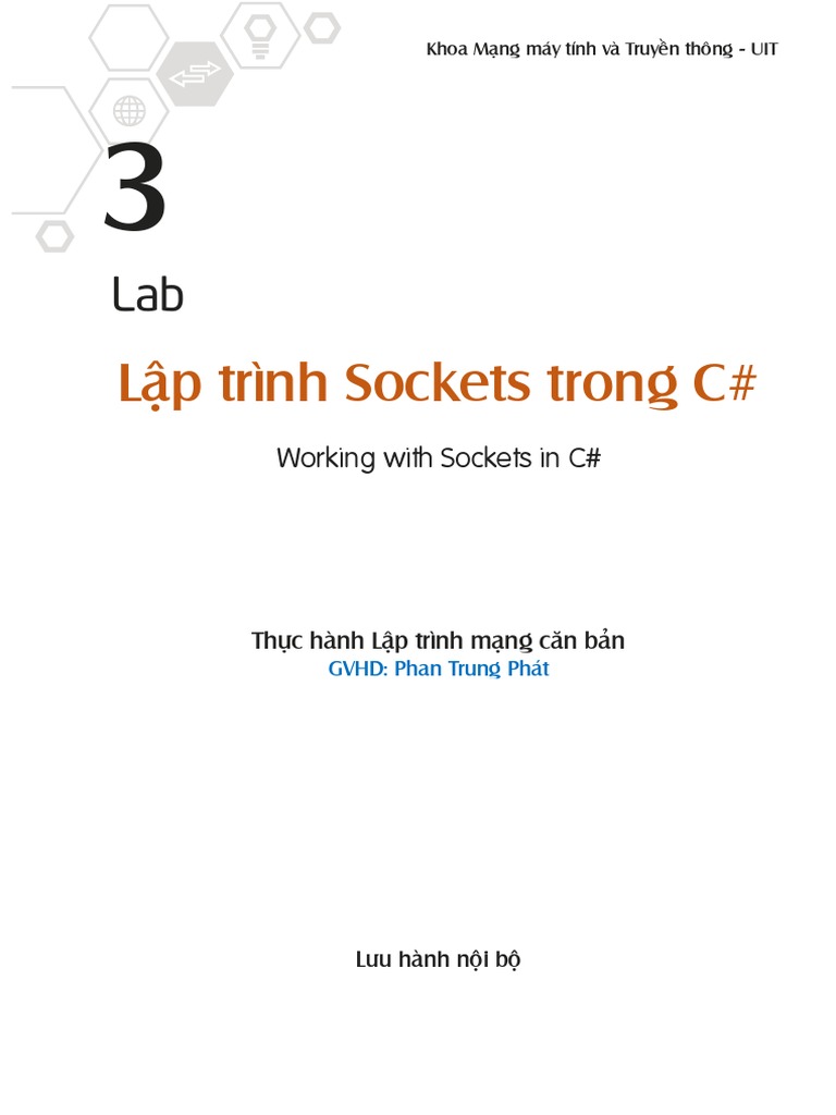 Lab 3 - Working With Sockets in C# | PDF