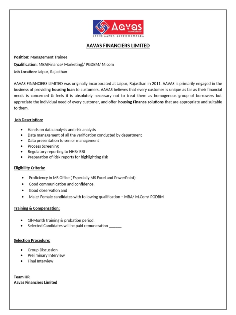 Aavas Financiers Limited | PDF