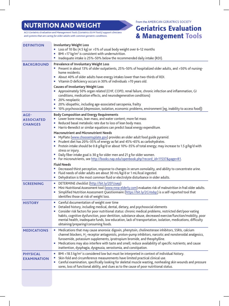 NutritionandWeight 2018 | Download Free PDF | Weight Loss | Malnutrition