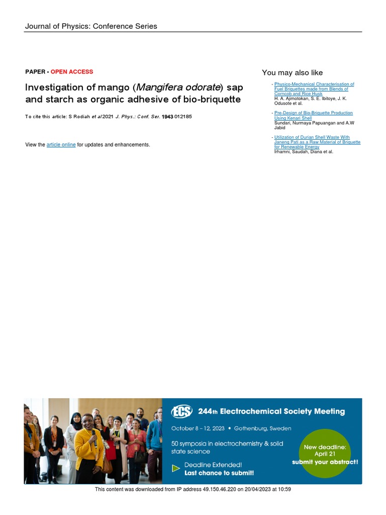 Rodiah_2021_J._Phys.__Conf._Ser._1943_012185 | PDF | Pyrolysis | Aldehyde