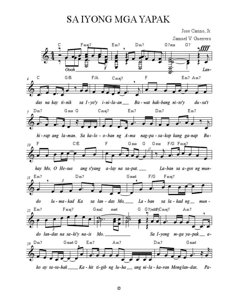 Sa Iyong Mga Yapak | PDF