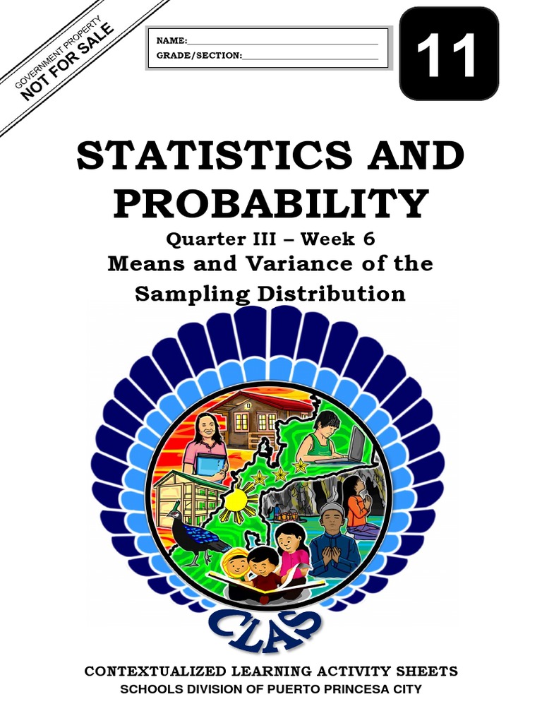 Core - 11 - Statistics Probability - Means and Variance of The Sampling Distribution - q3 ...