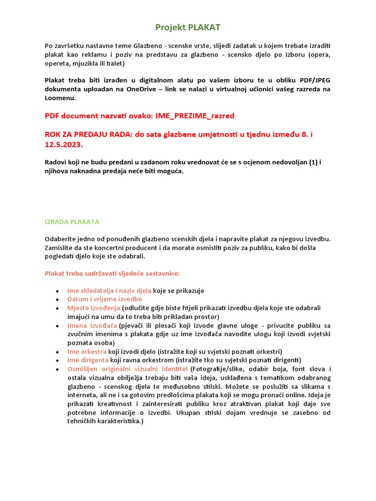 Projekt PLAKAT | PDF