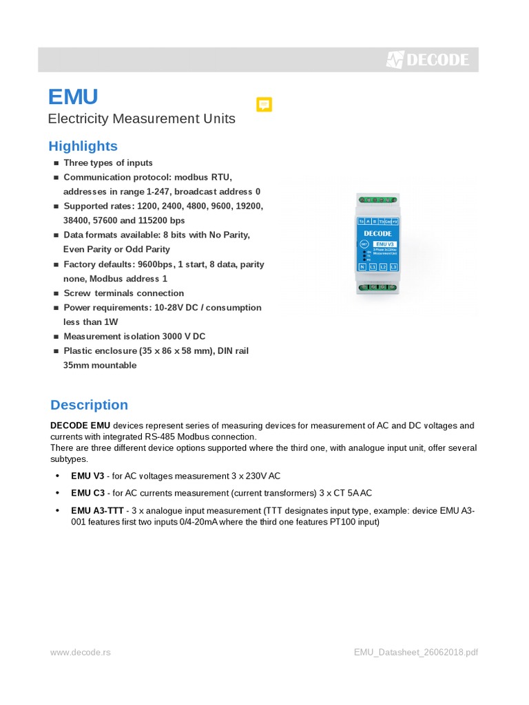 Emu V3 | PDF | Electrical Engineering | Computing