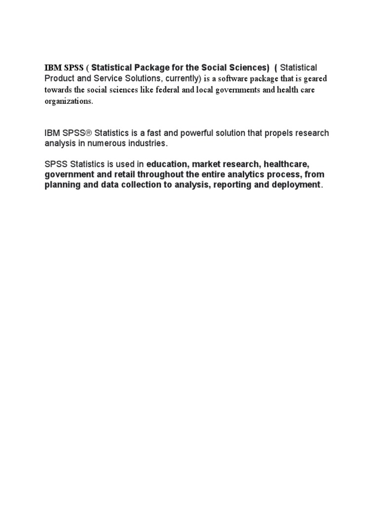 SPSS | PDF | Spss | Data Analysis