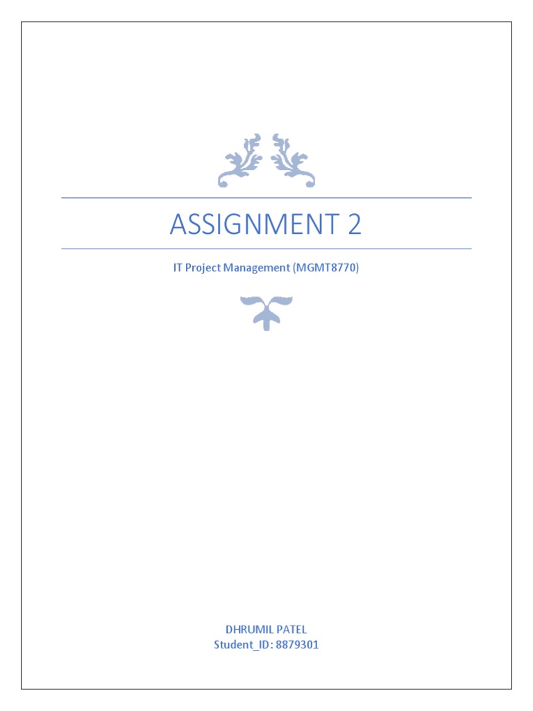 Assignment2 Answer PDF | Download Free PDF | Project Management | Business