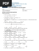 Maths JHS 1 - 1 | PDF | Area | Mathematics