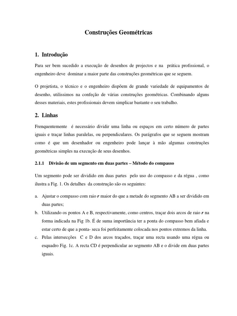 Construções Geométricas | PDF | Círculo | Triângulo