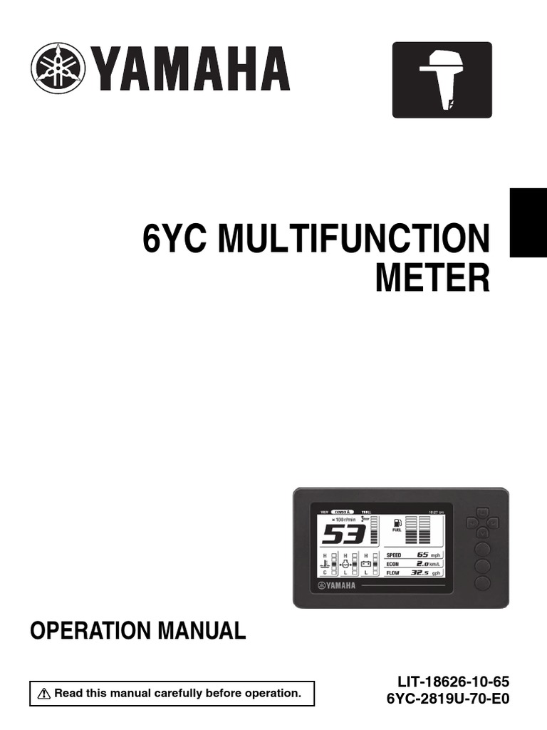 6yc Multifunction Meter: Operation Manual | PDF | Menu (Computing) | Icon (Computing)