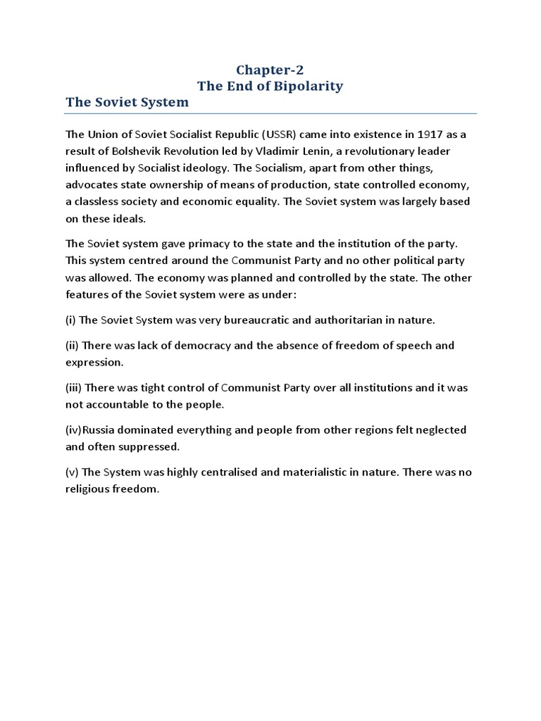 Political Science Notes | Download Free PDF | Soviet Union | World Politics