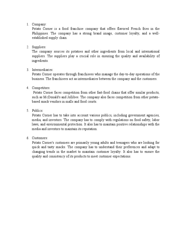 Micro environment analysis | PDF Micro environment analysis | PDF