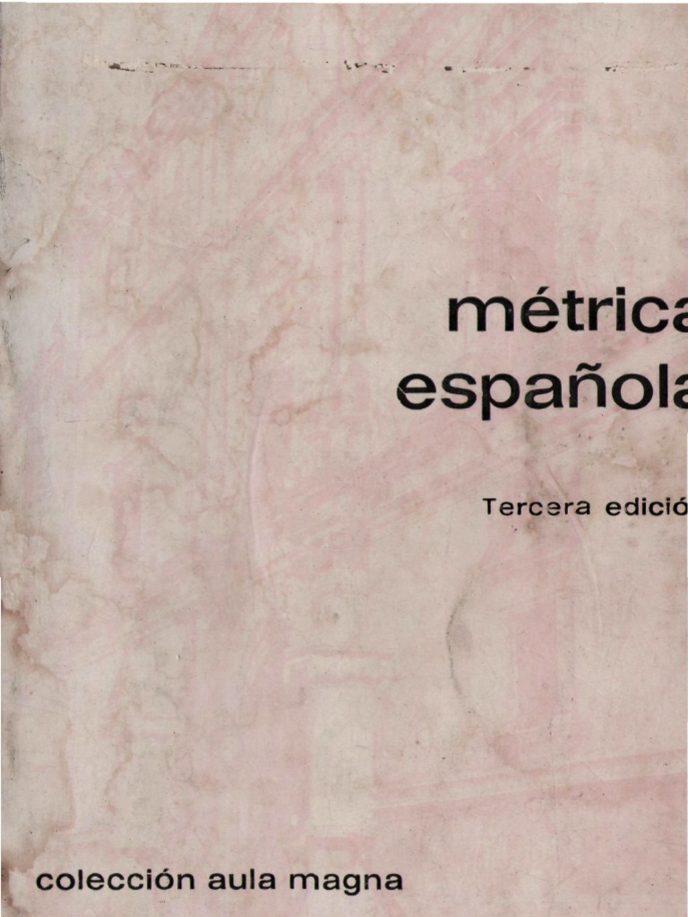 QUILIS Antonio (1975) Metrica Española | PDF