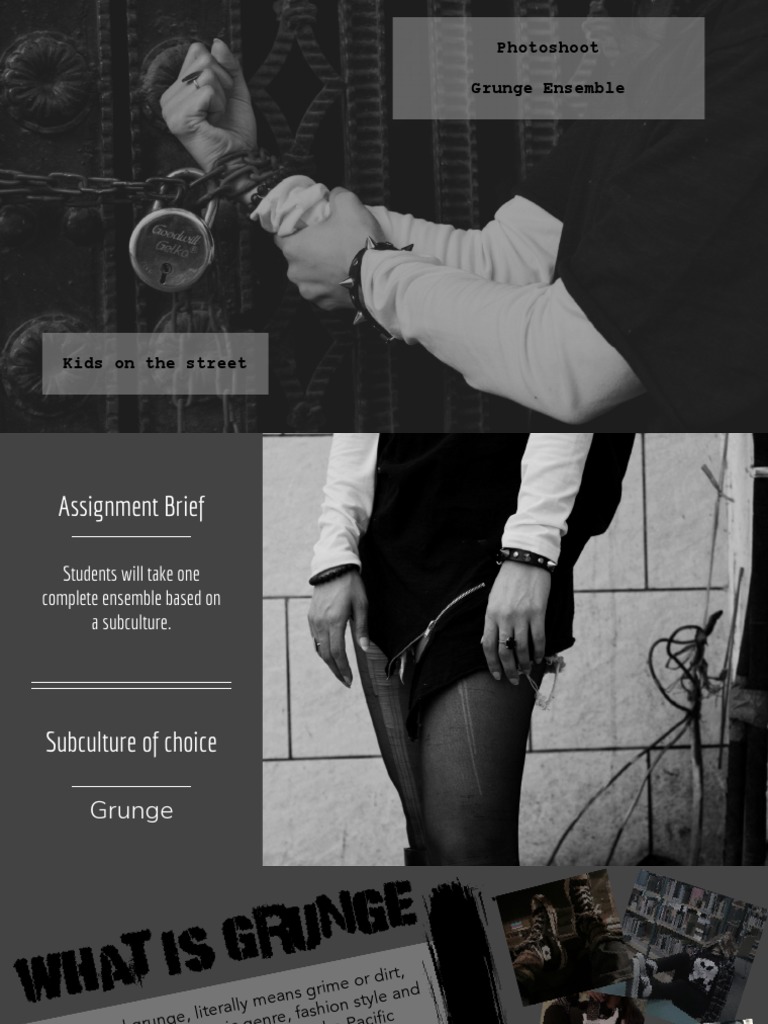 Sub Culture Study - Grunge | PDF | North American Styles Of Music ...
