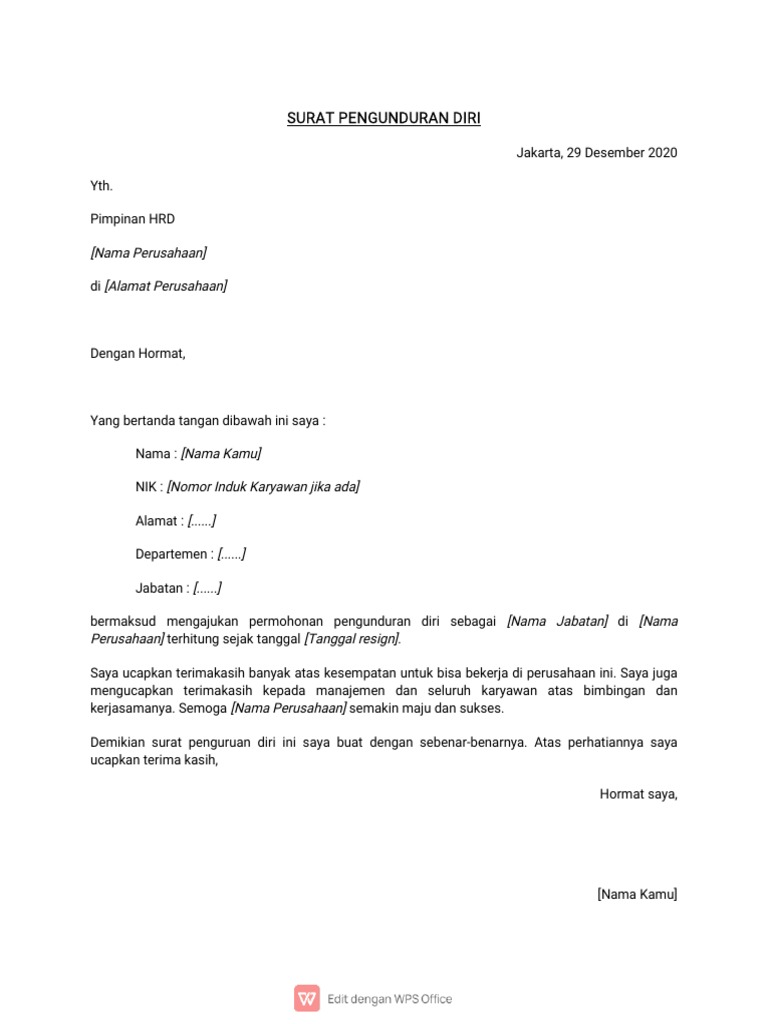 Surat Resign | PDF