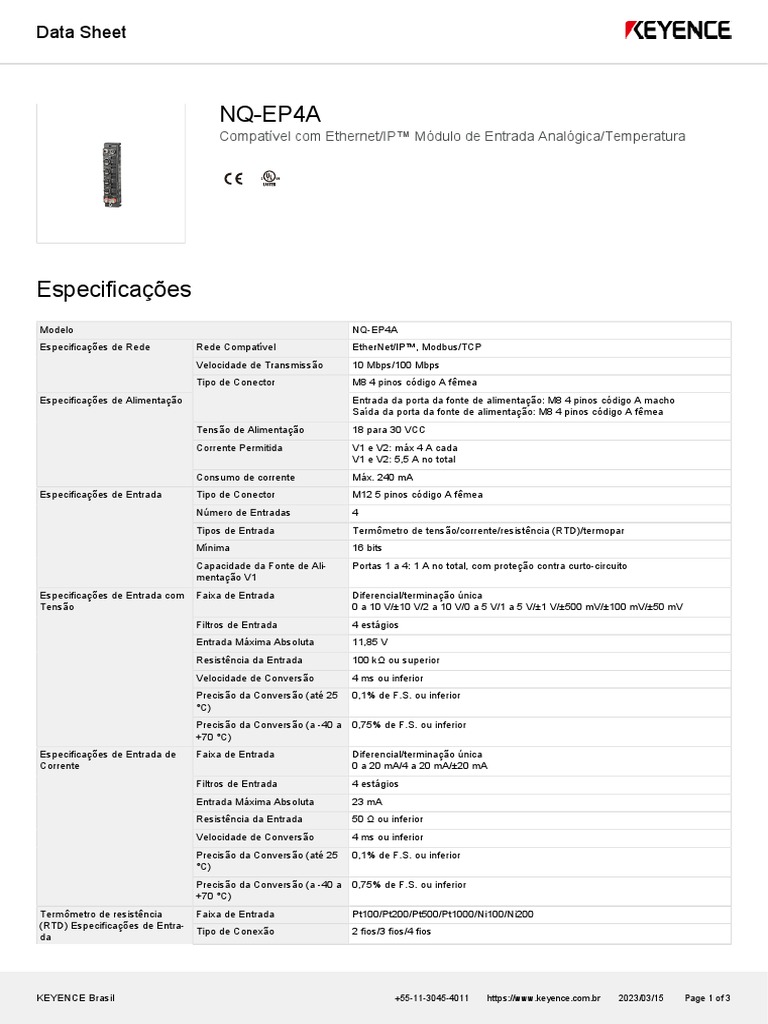 NQ-EP4A Datasheet | PDF | Fonte de energia | Metrologia