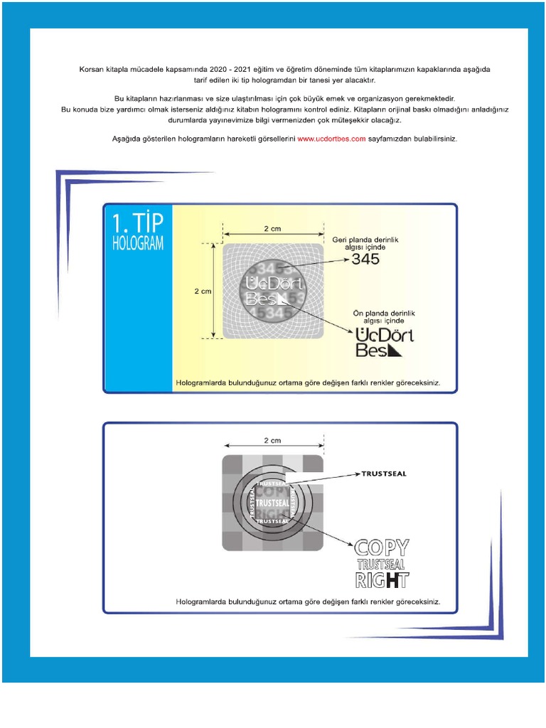 345 Tyt Bi̇yoloji̇ 2021 | PDF