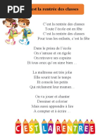 Dictée 1 La Rentrée | PDF