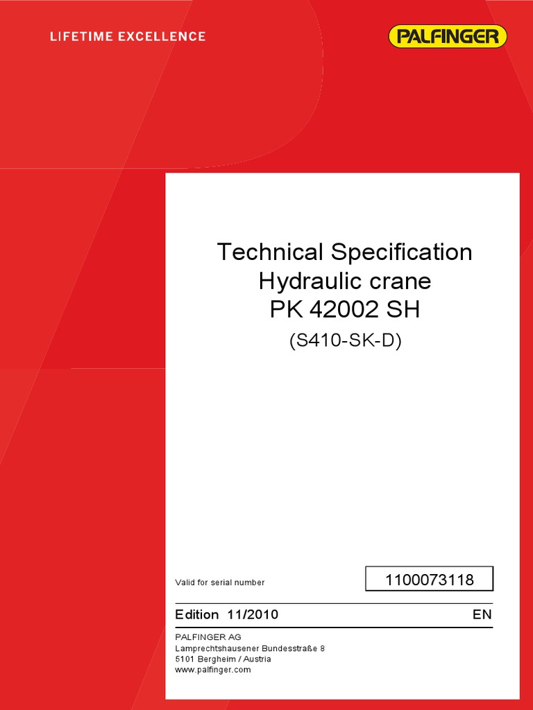 PK 42002 SH Technical Specifications | PDF