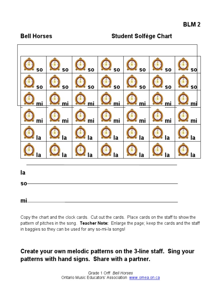 BLM-1-Bell-Horses-Student-Solfege-Chart | PDF