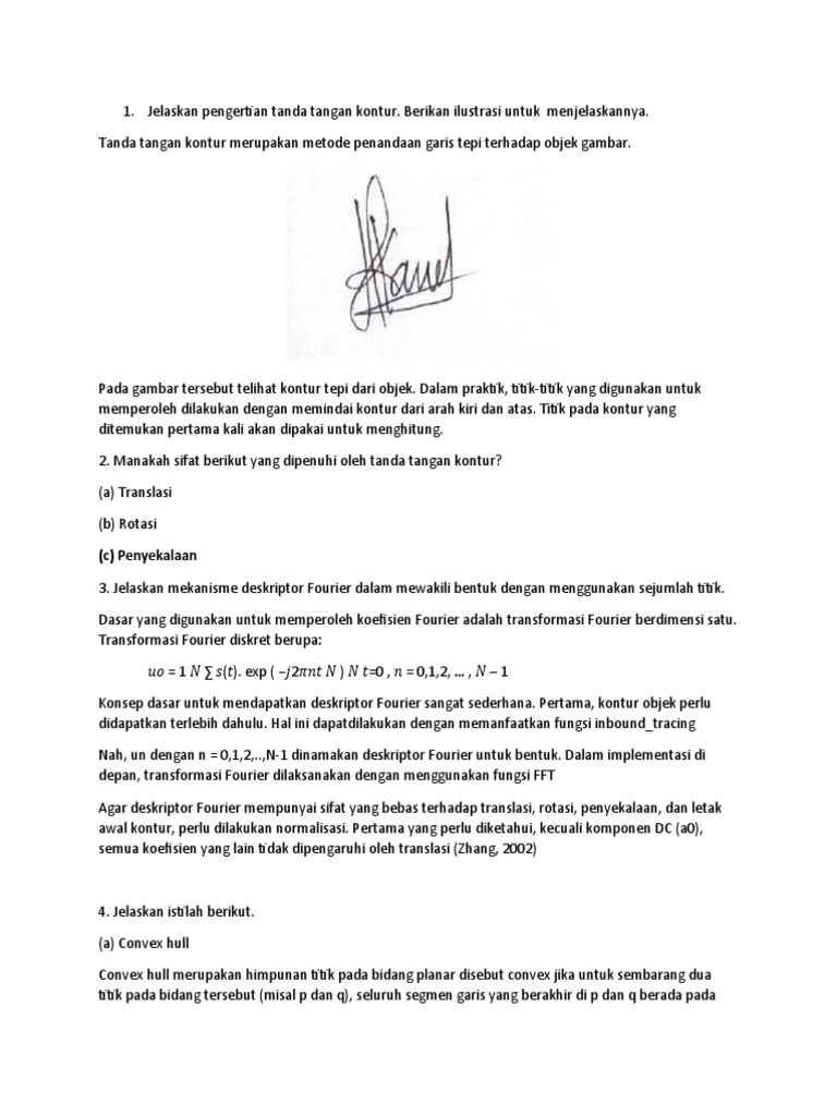 Jelaskan Pengertian Tanda Tangan Kontur | PDF | Metode & Bahan Ajar