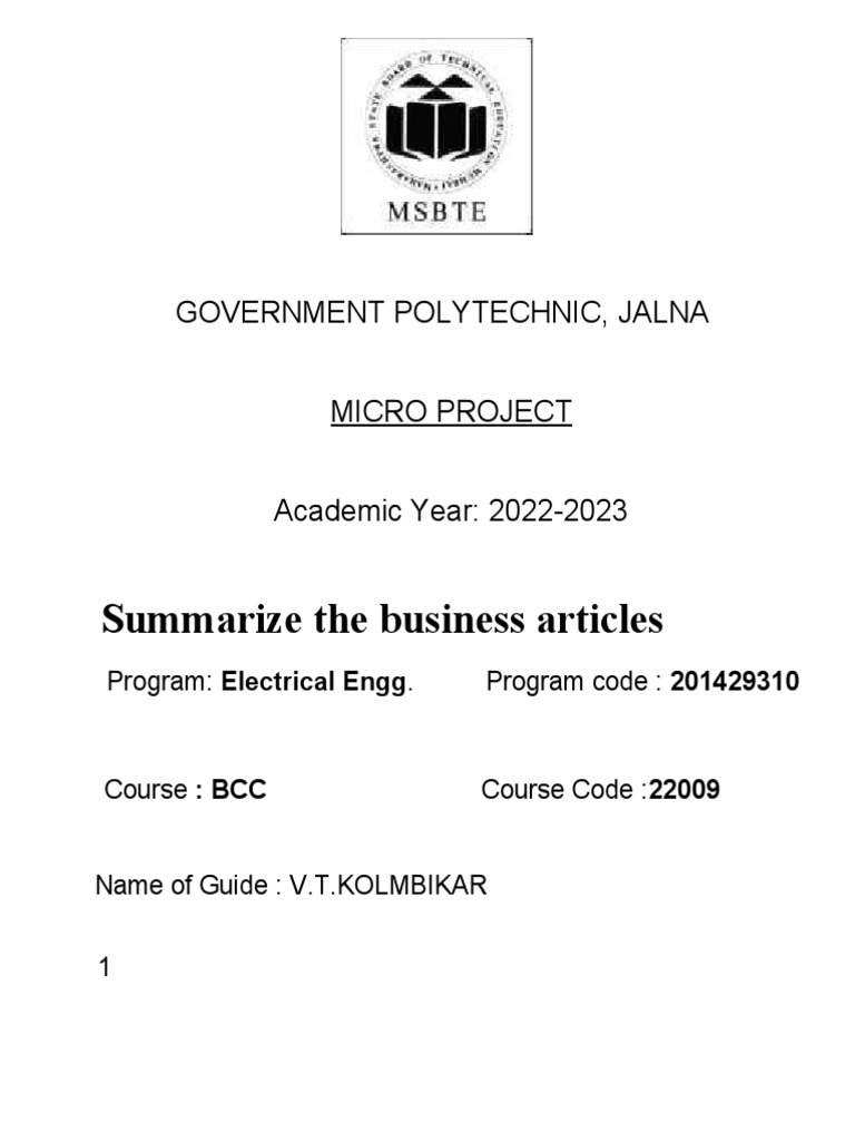 BCC Microproject | PDF | Factoring (Finance) | Cash