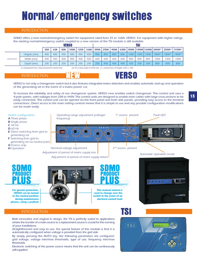 Transfer Switch Brochure | Download Free PDF | Mains Electricity ...