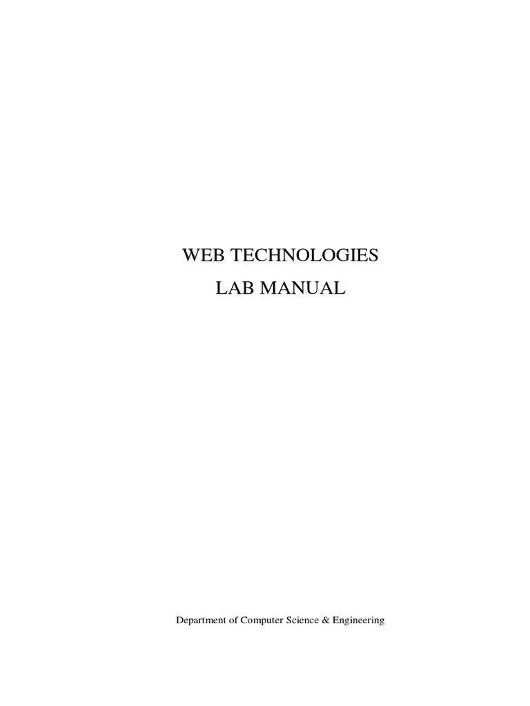 Web Technology | Download Free PDF | Web Server | Internet & Web