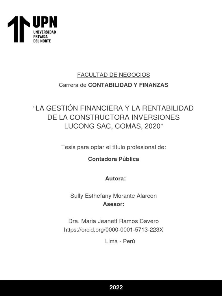 La Gestión Financiera y La Rentabilidad | PDF | Rentabilidad sobre recursos propios | Economias
