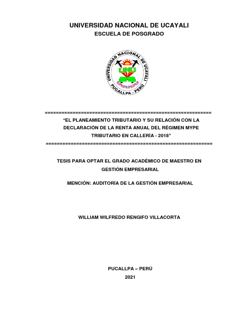 B69 Unu Maestria 2021 TM William-Rengifo | PDF