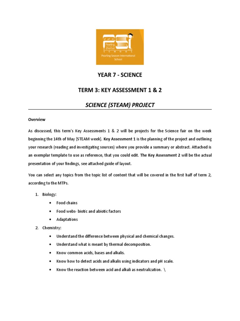 Year 7 Science Fair Projects | PDF | Science | Experiment
