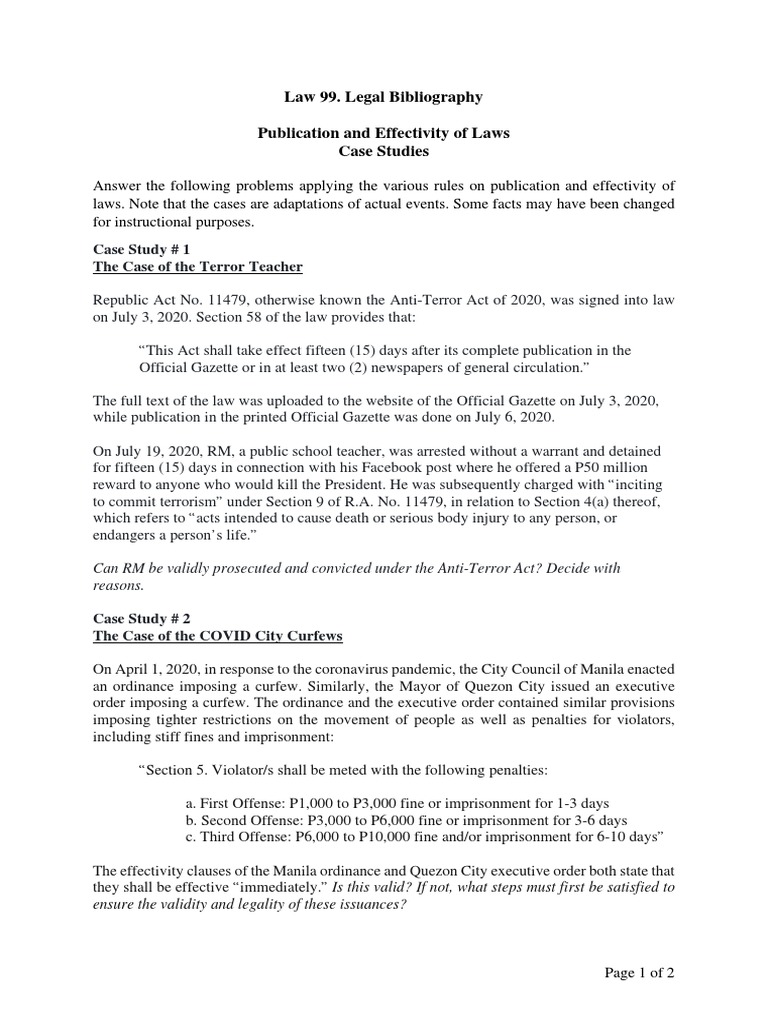 Legal Bibliography Case Studies | PDF | Legal Education | Human Rights