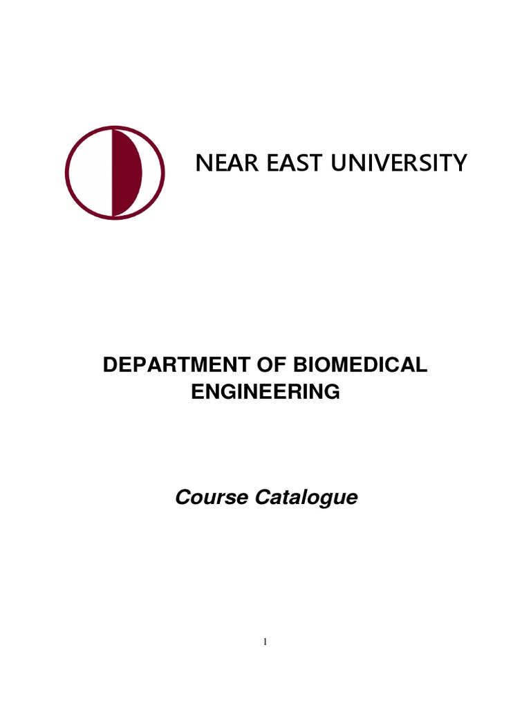 Biomedical Engineering Courses Overview | PDF | Course Credit ...