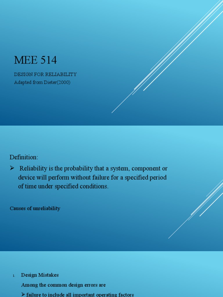 Reliability | PDF | Reliability Engineering | Engineering