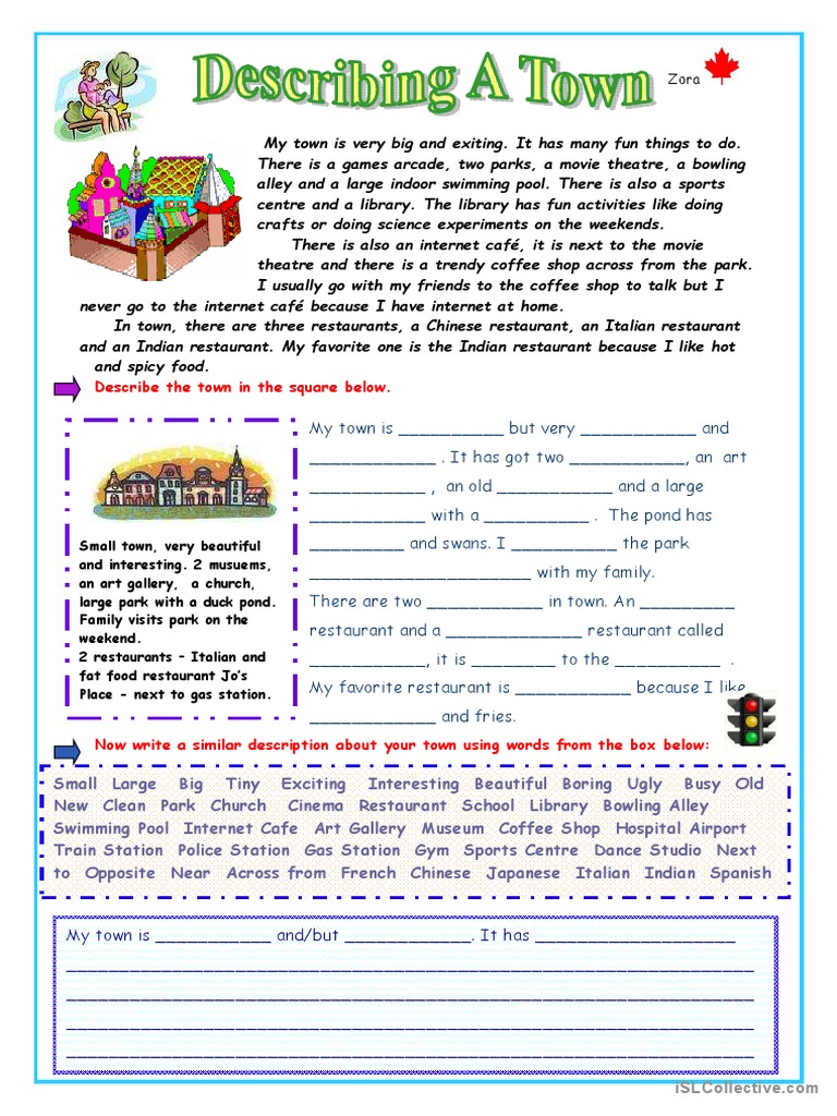 Describing A Town Writing Exercise | PDF | Coffeehouse