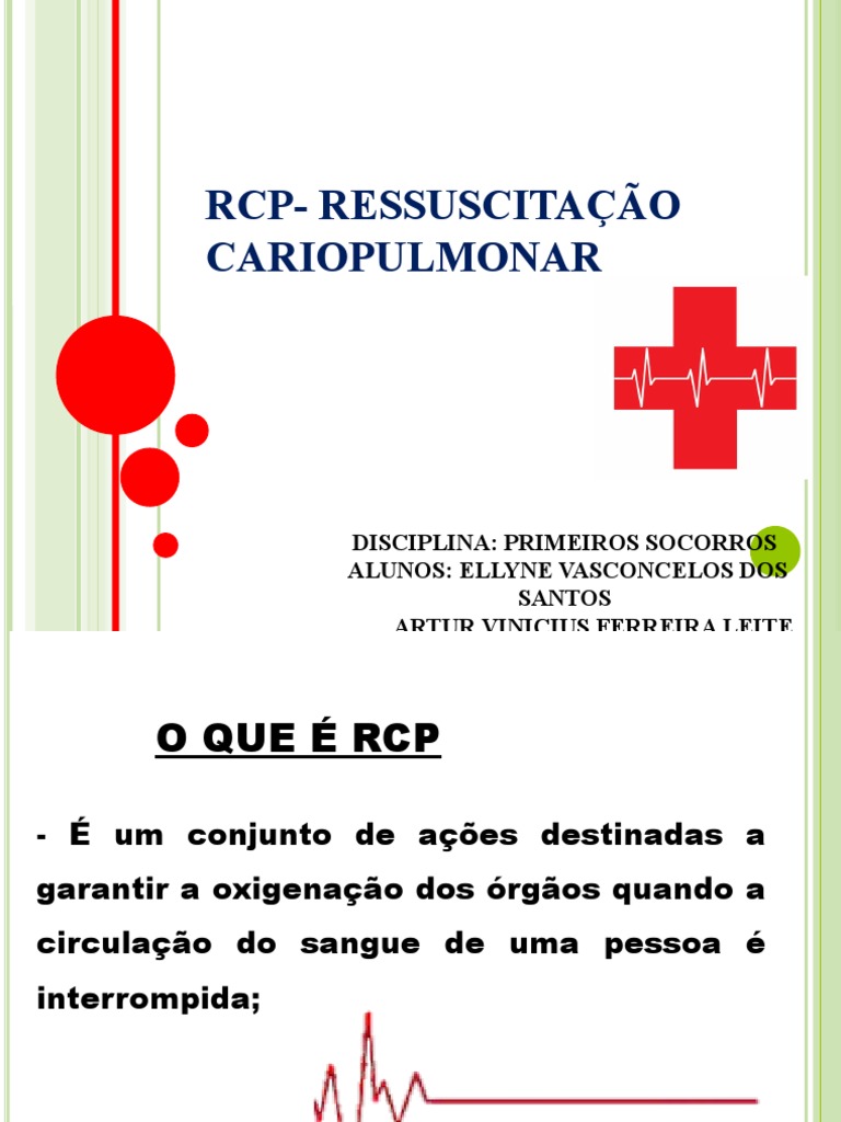 Modelo Slide RCP Primeiros Socorros | PDF
