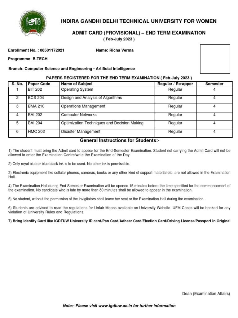 Exam Attendance Sheet 1 1 Pdf Computer Science Computing 