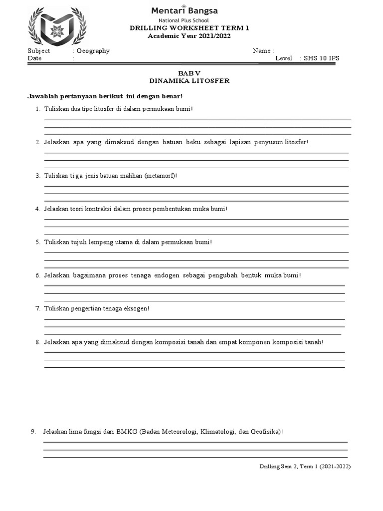 drilling-worksheet-geography-sh-10-ips-term-1-sem-2-pdf