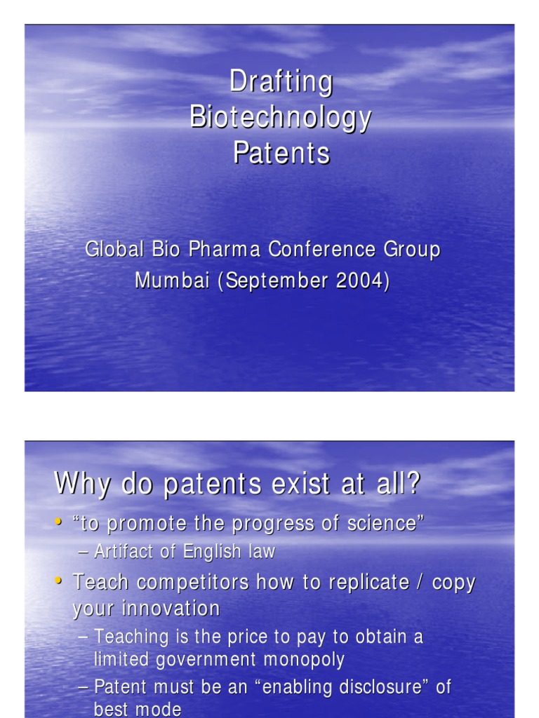Biotech Patent Drafting | Patent Claim | Patent