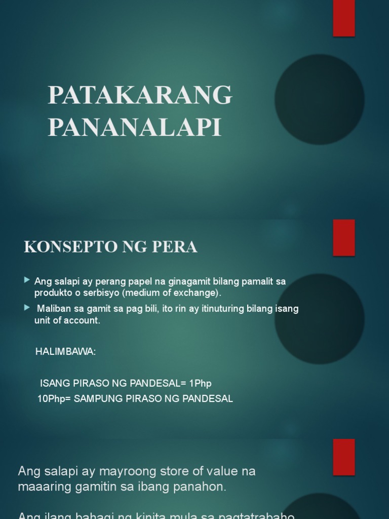 Patakarang Pananalapi | PDF