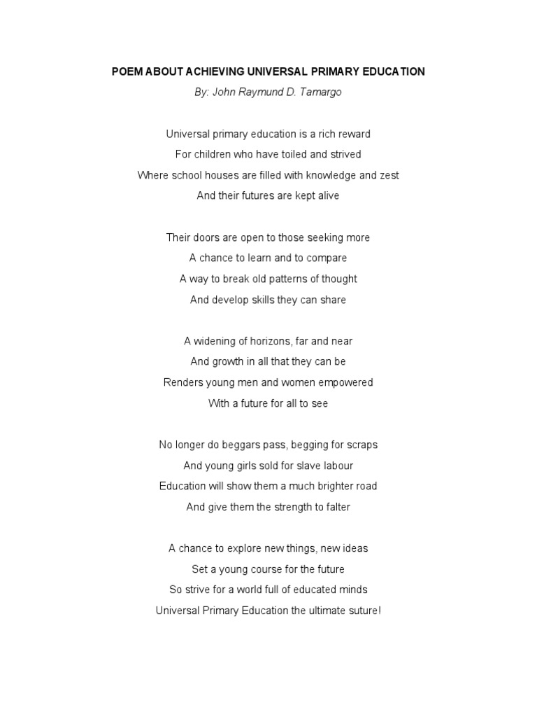 Mapeh Poem | PDF | Poverty | Poverty & Homelessness