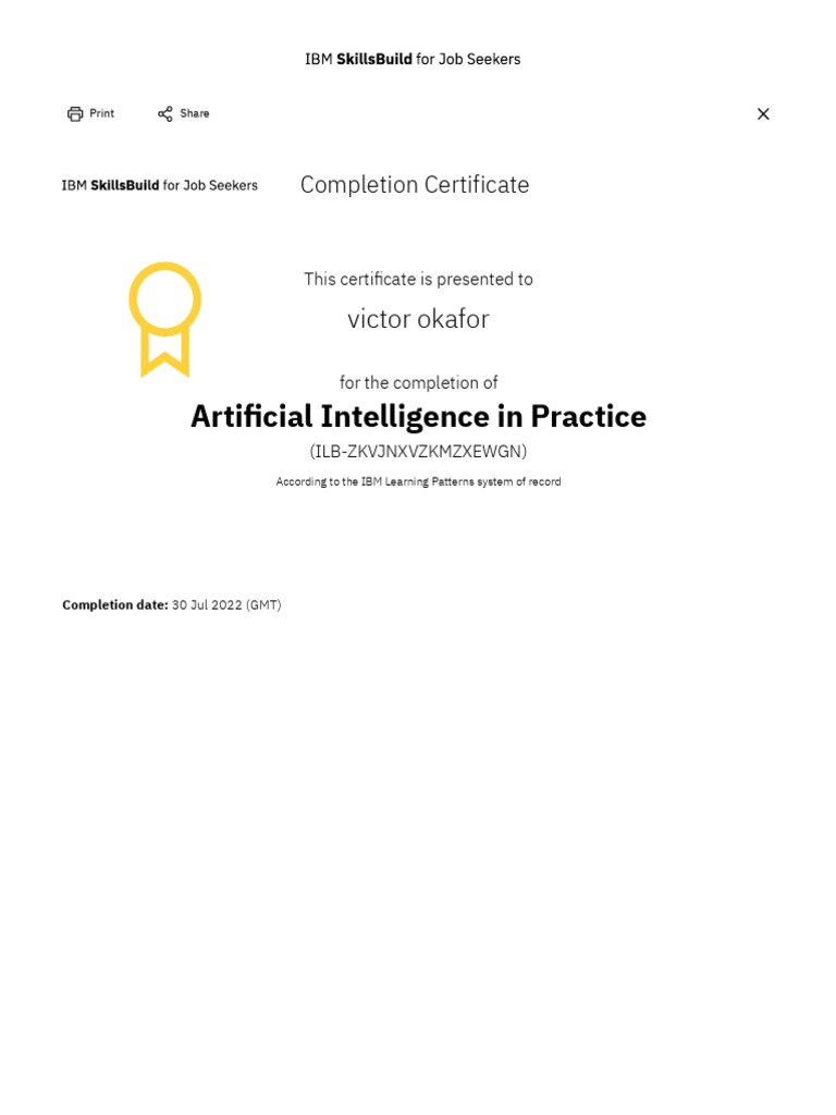 Artificial Intelligence in Practice: Victor Okafor | PDF
